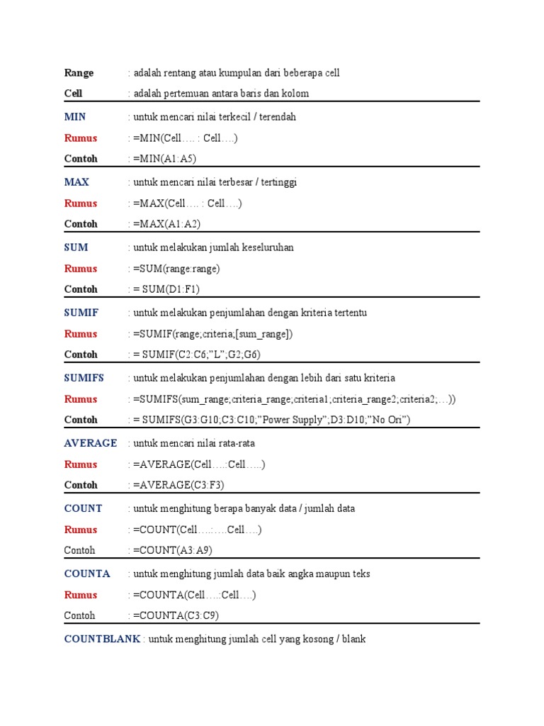 RUMUS | PDF | Komputer