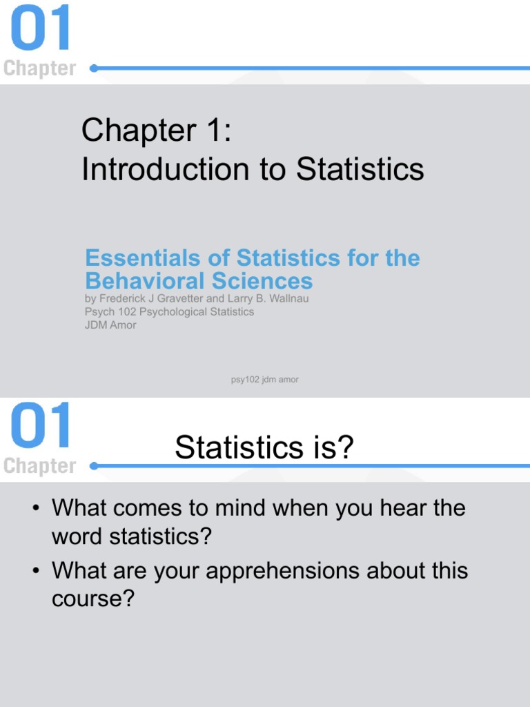 Stat Chapter 1 | PDF