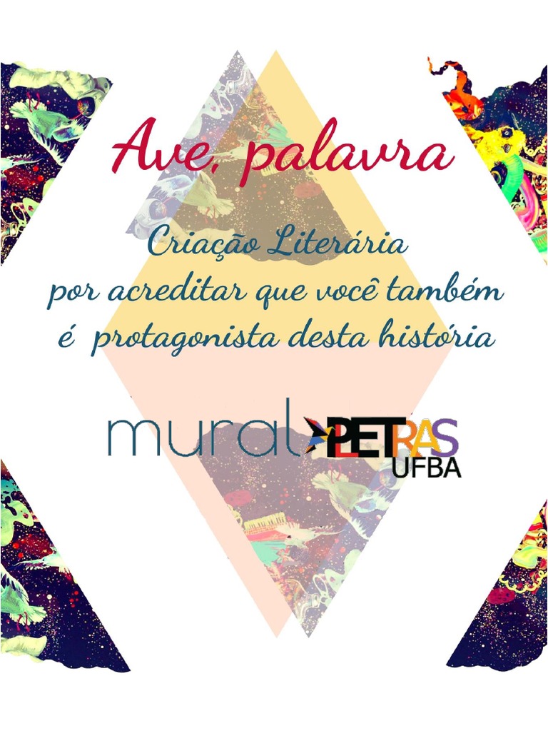 PET Letras UFBA Desejo Que Você Cresça, Sem Pressa Ou Procrastinação ...