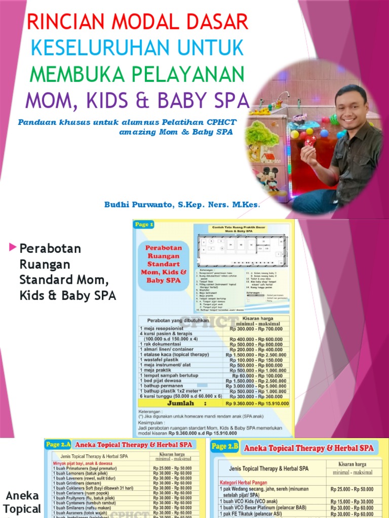 Rincian Modal Mom & Baby Spa | PDF
