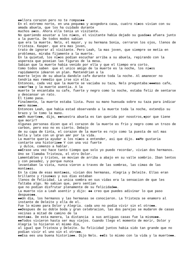 Llora, Corazon, Pero No Te Rompas - Glenn Ringtved - Charlotte Panti | PDF