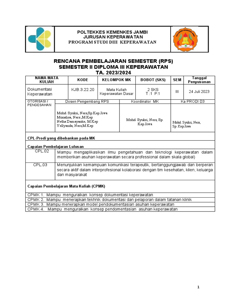 Dokumentasi Kep D3 | PDF