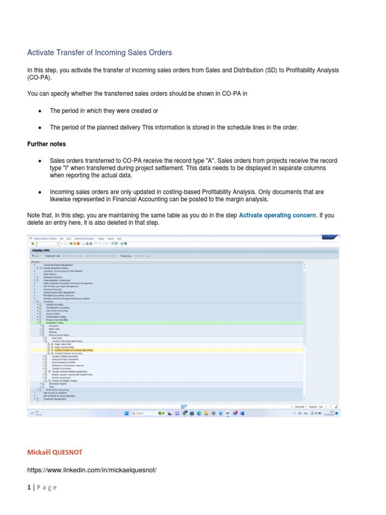 Activate Transfer of Incoming Sales Orders Docx 1679512104 | PDF