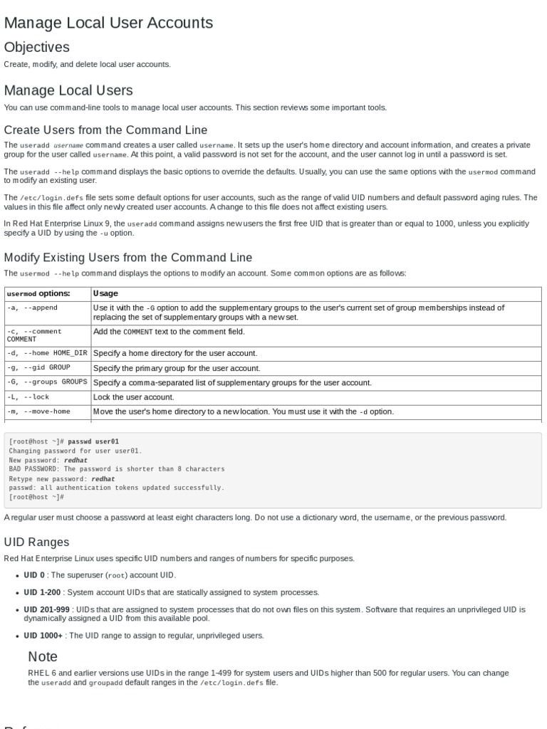 RH125 - ch06s05 | PDF | User (Computing) | Superuser