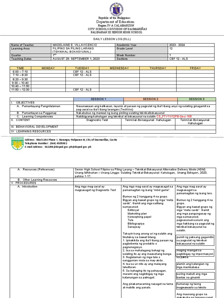Piling Larang q1 w1 | PDF