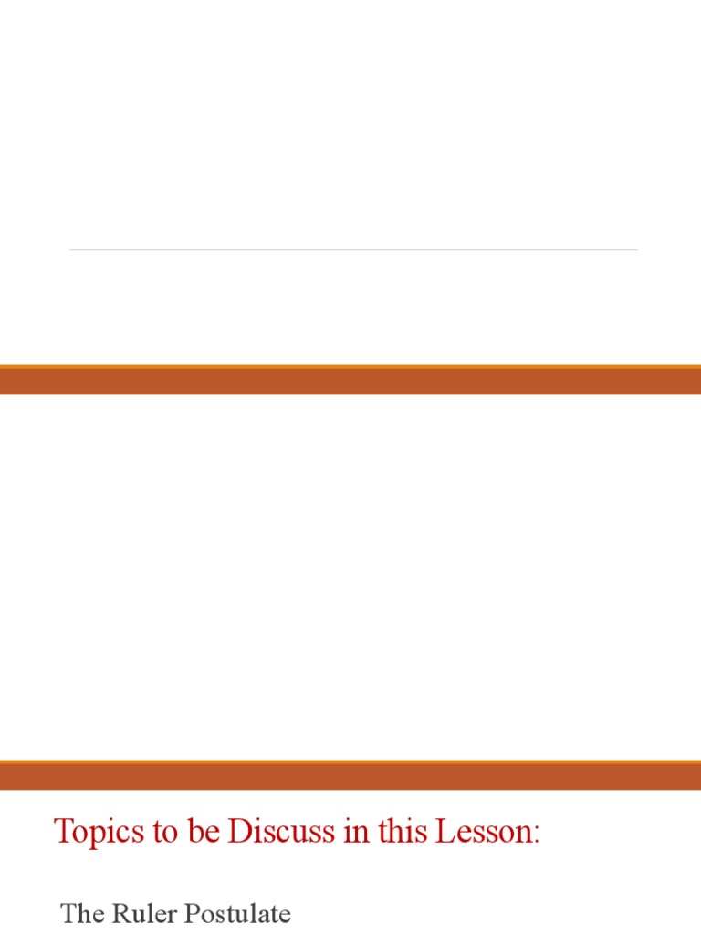 Segments and Rays 1 | PDF | Line (Geometry) | Euclid