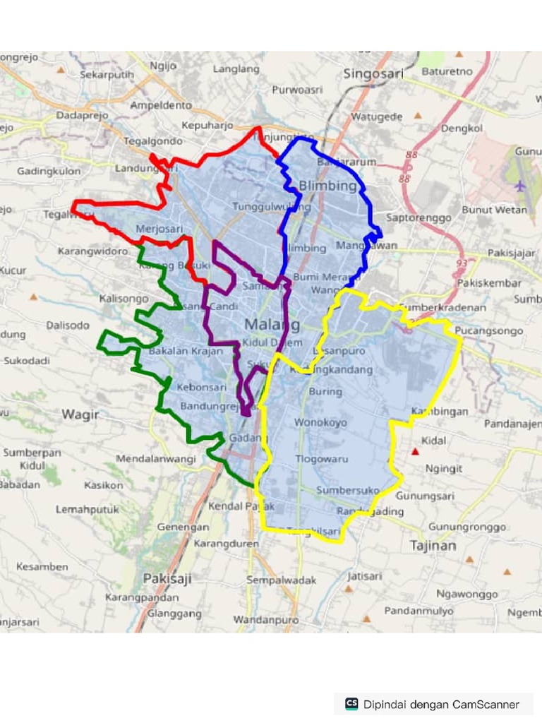 Peta Kota Malang | PDF