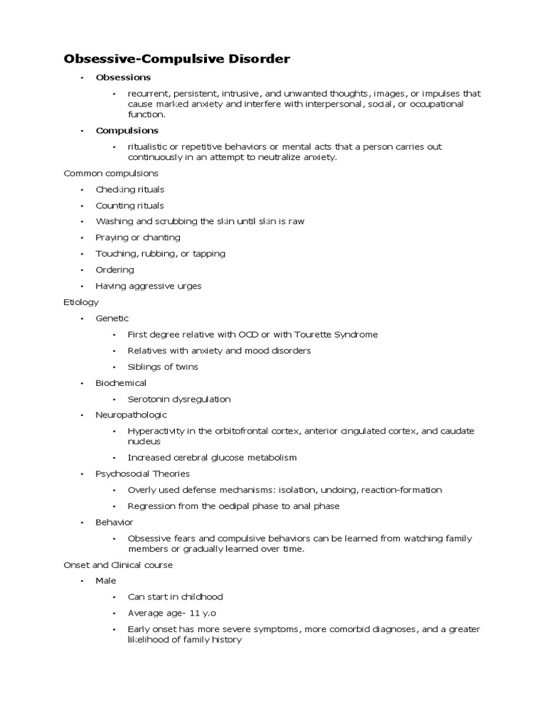 Ocd Notes | PDF