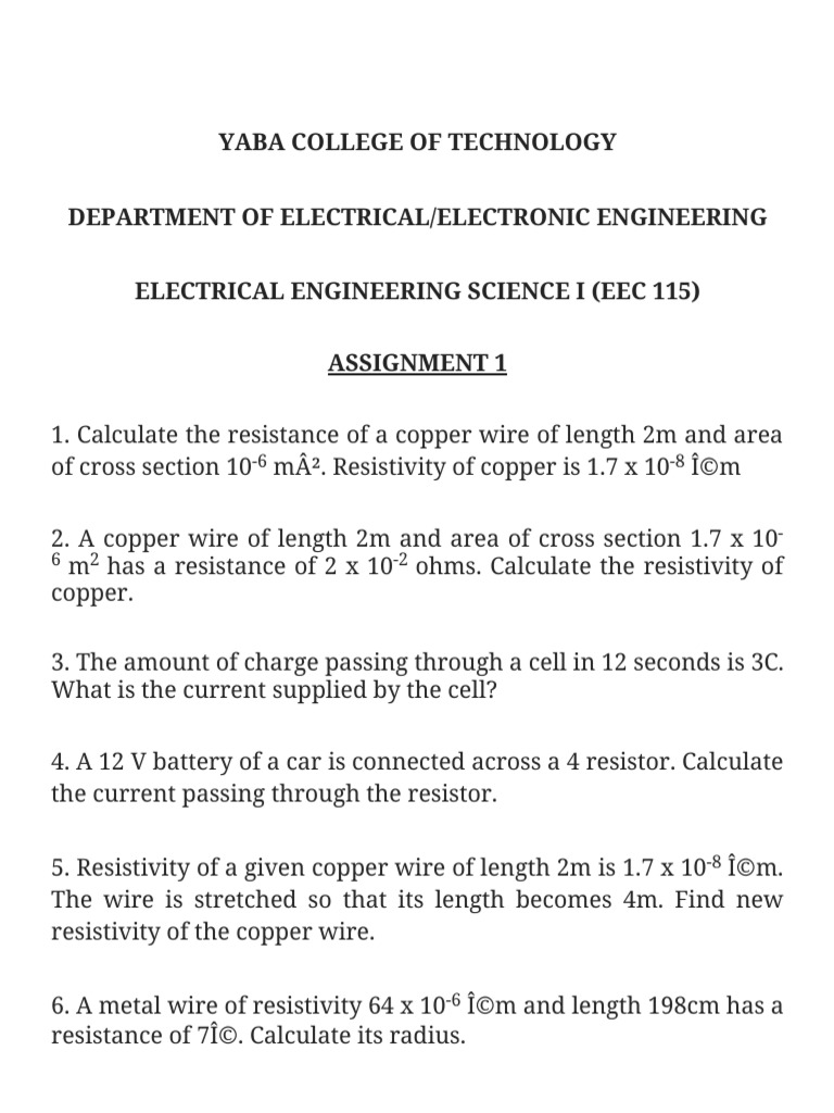 Eec 115 Ass 1 | PDF | Computers