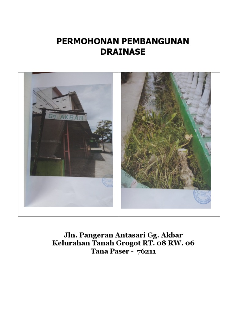 Proposal Drainase | PDF