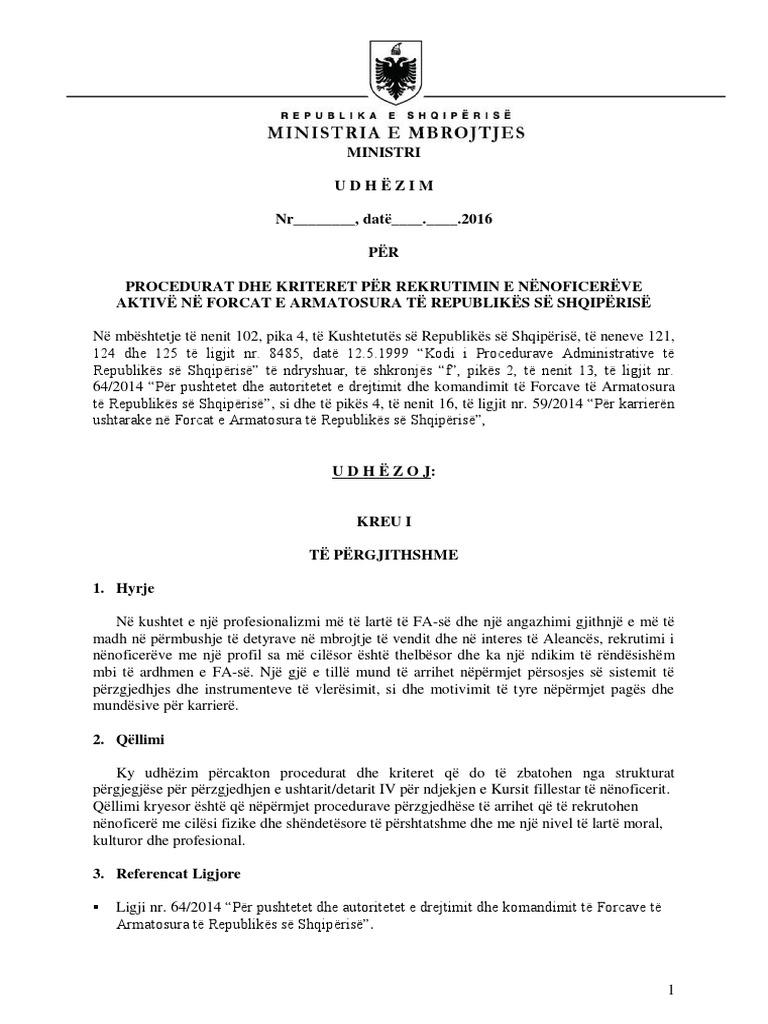 Rekrutim I Nenoficereve | PDF