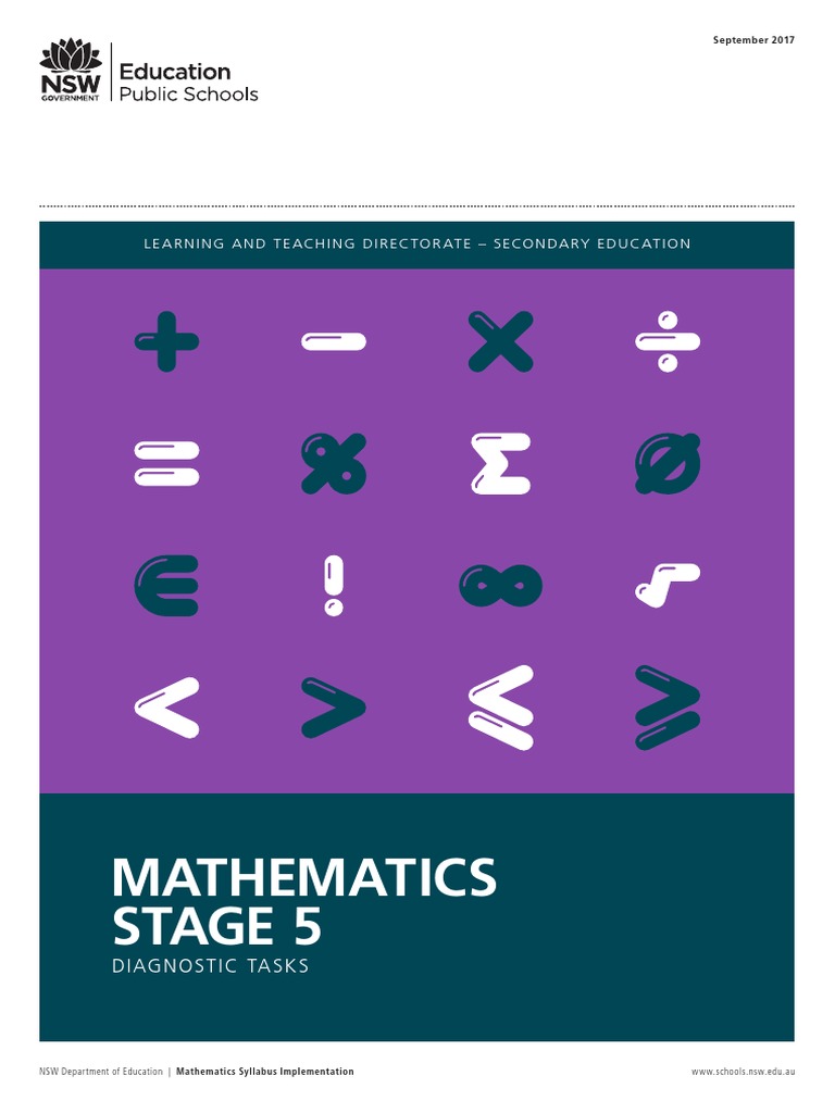 Stage 5 Mathematics Diagnostic Tasks | PDF