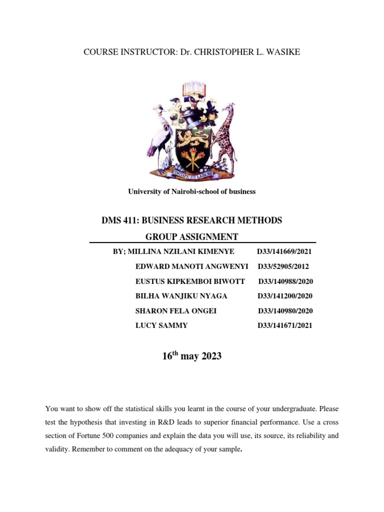 DMS 411 Assignment 2 | PDF