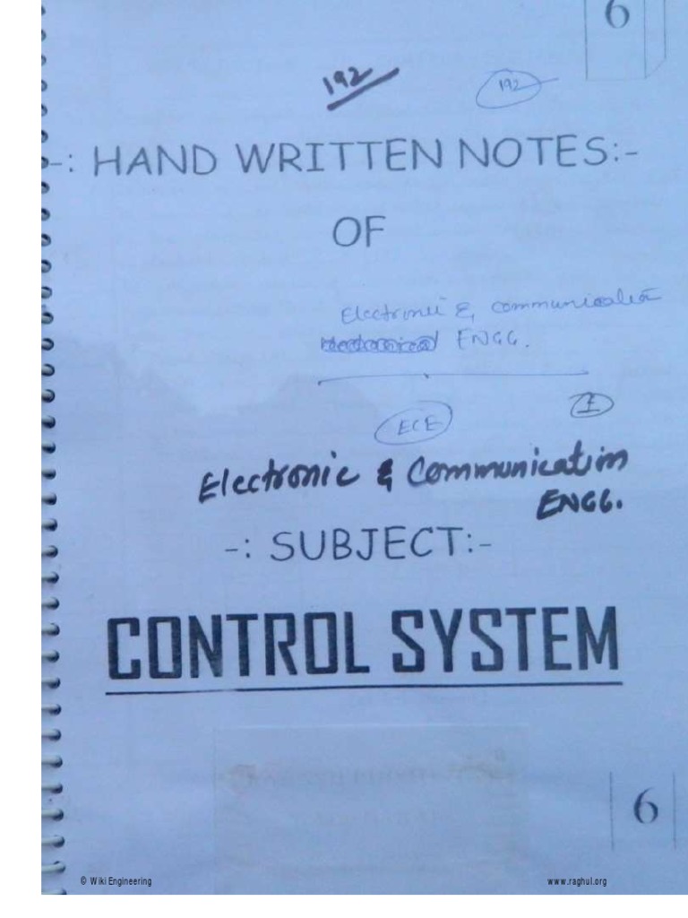 1.control Systems Gate Ece Notes Free1 | PDF 1.control Systems Gate Ece Notes Free1 | PDF