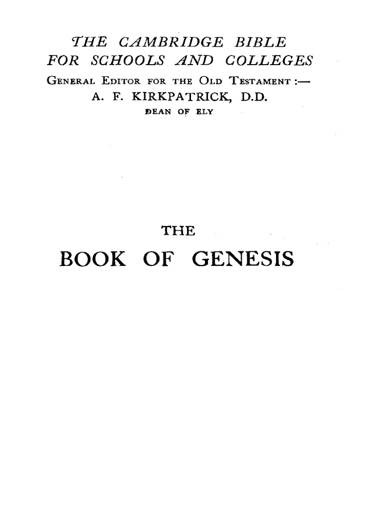 Genesis Ryle | PDF | Book Of Genesis | Torah