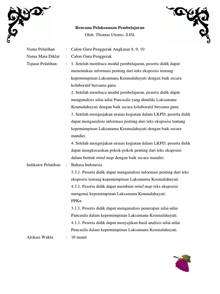 Contoh RPP PAI | PDF