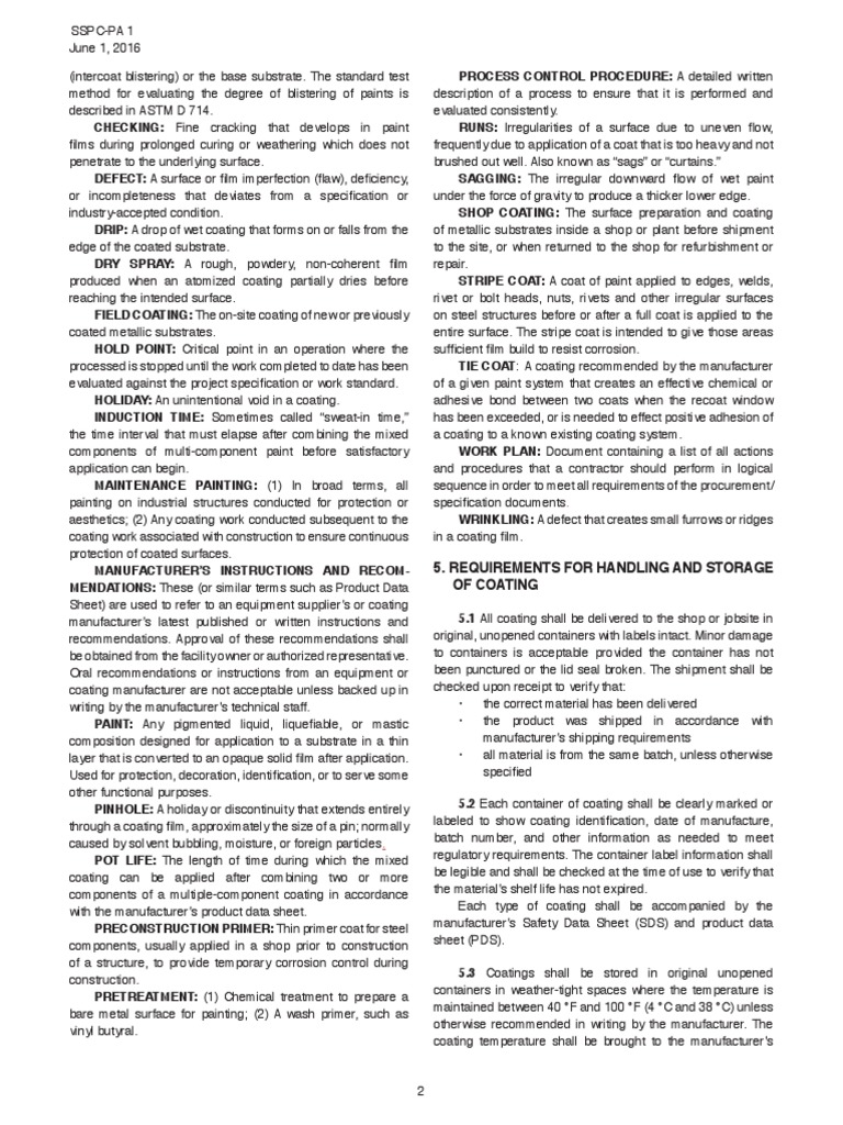 SSPC PA1 2016 - Part2 | PDF | Coating | Paint