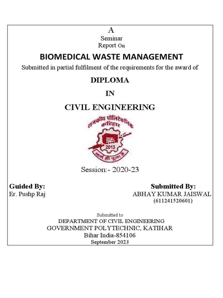 Seminar Report | PDF | Waste | Waste Management