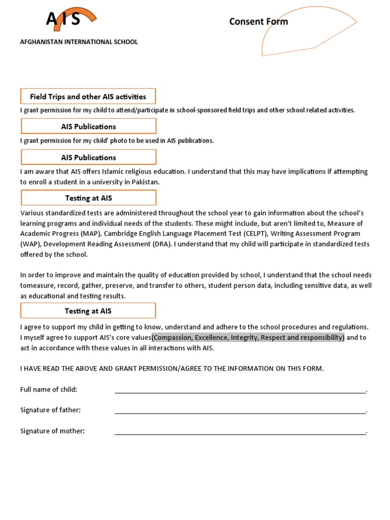 ISC Consent Form | PDF