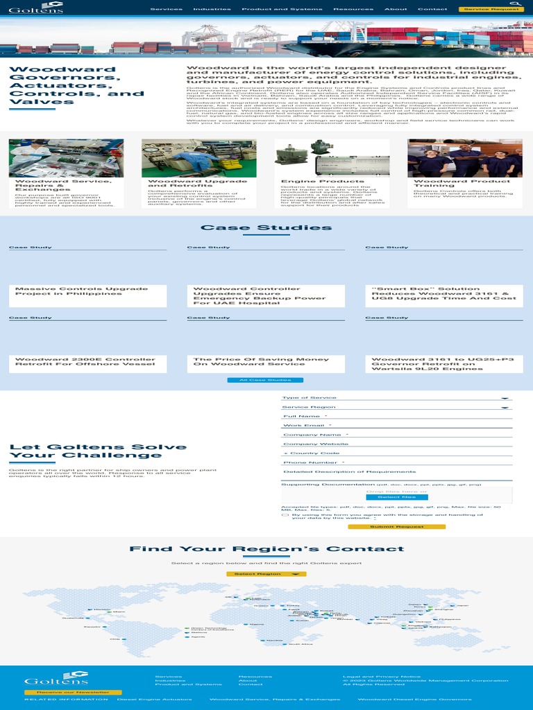 Woodward Control Solutions by Goltens | PDF | Technology & Engineering