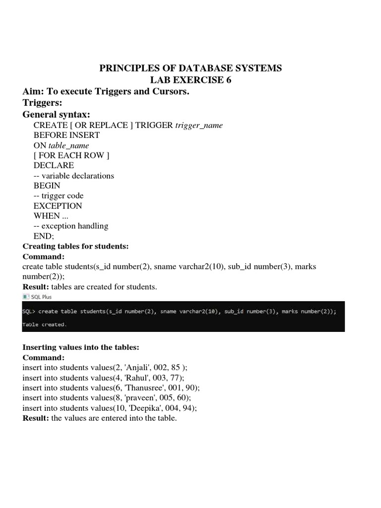 Cursor Triggers Sample | Download Free PDF | Software Engineering | Computer Data