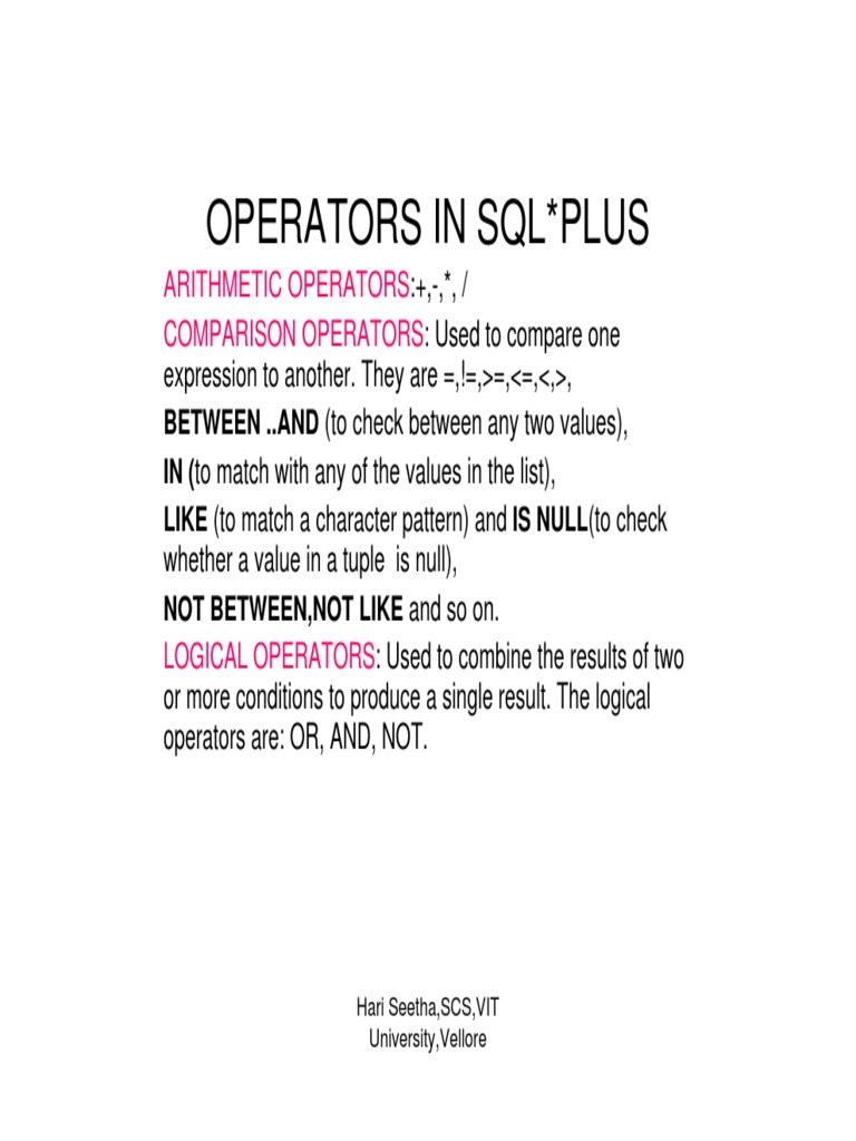 Operators and Functions | PDF Operators and Functions | PDF