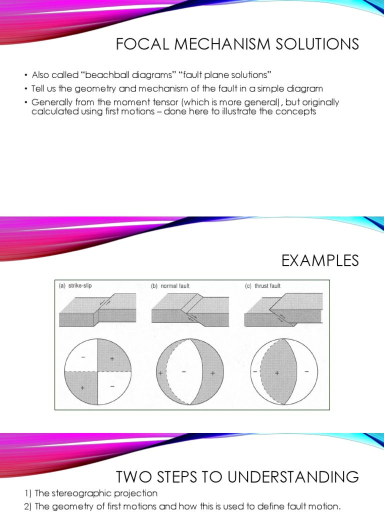 Kuliah 6. Focal Mechanism Solutions | PDF