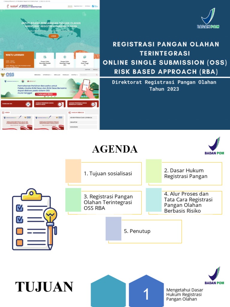 BPOM EREG RBA Untuk UMKM Camp - NTT | PDF