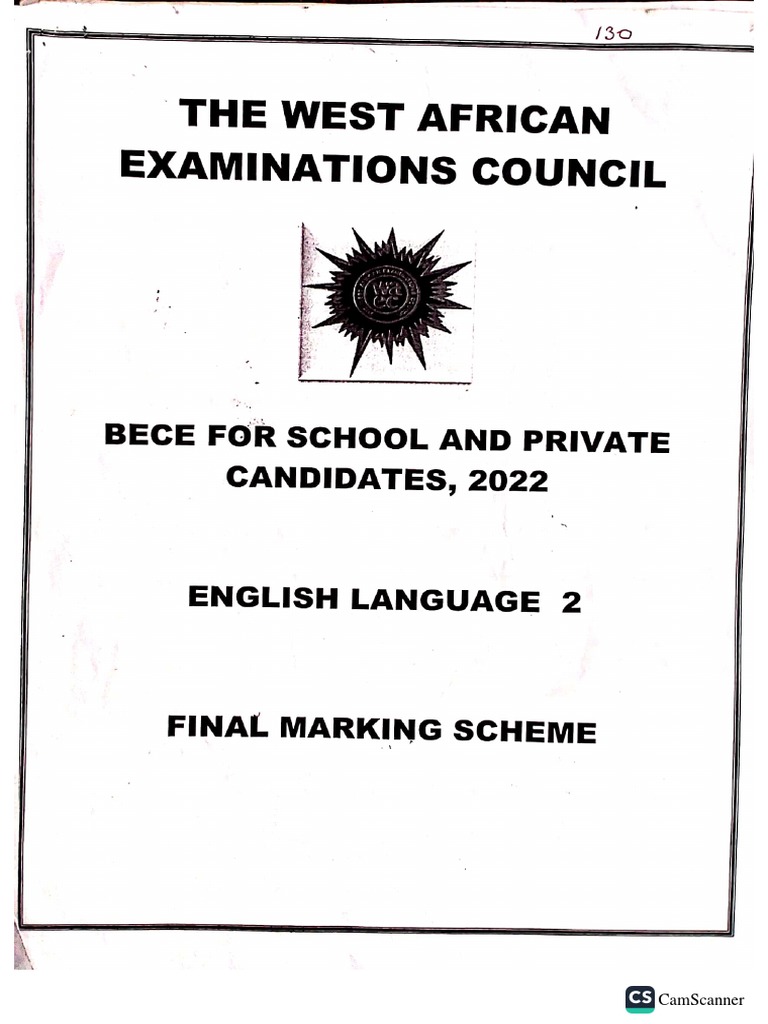 2022-BECE-Marking-Scheme-for-English-Language | PDF