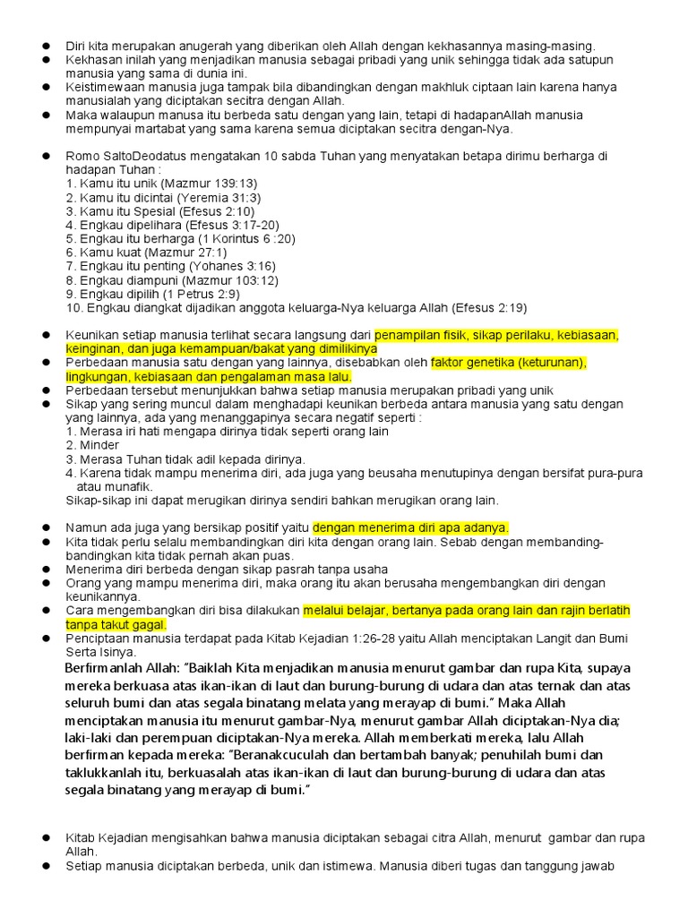 Materi 1&2 Agama | PDF