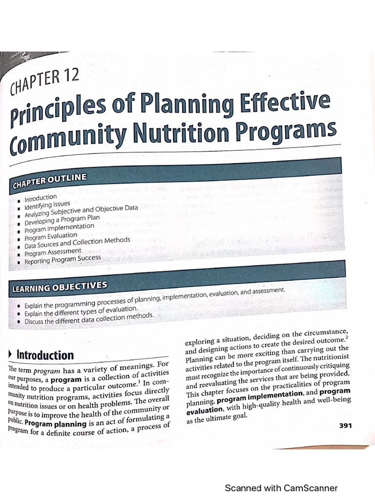 Community Nutrition | PDF