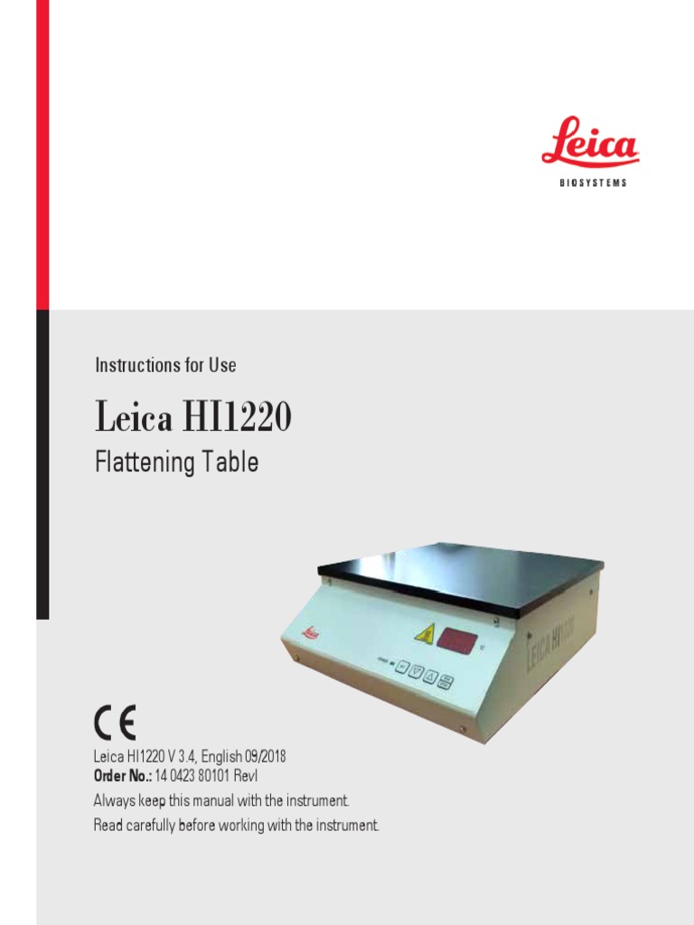 Leica HI1220 IFU 3v4i en | PDF
