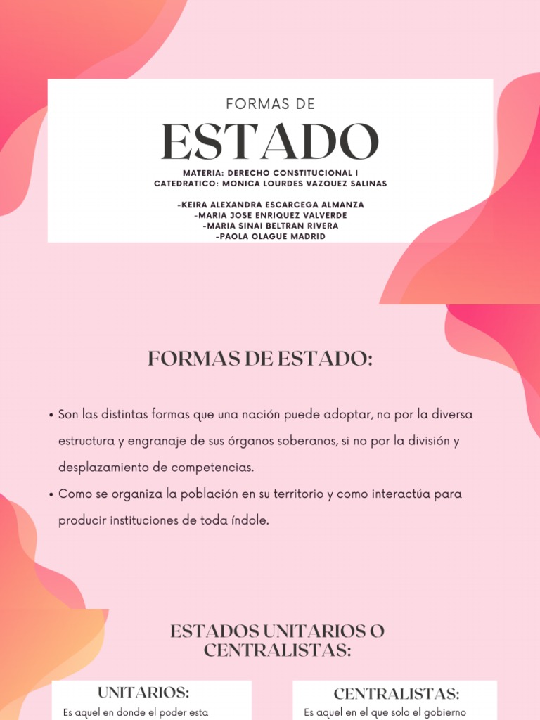 Formas de Estado | PDF Formas de Estado | PDF