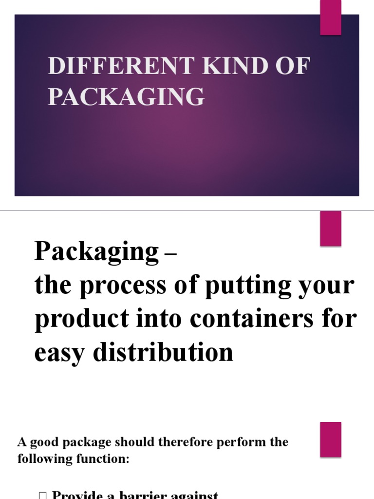 Different Kind of Packaging | PDF