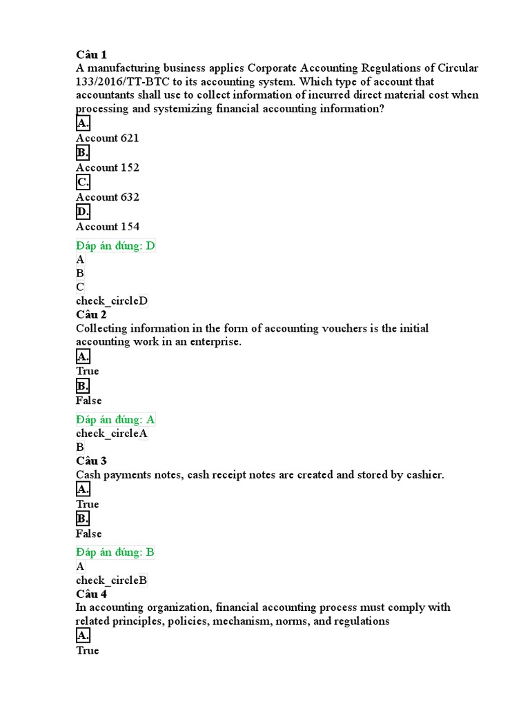 Test 1 | PDF | Invoice | Financial Accounting