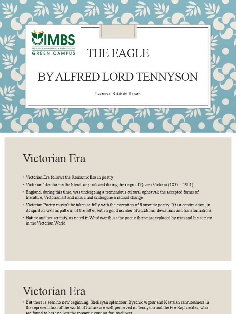 Lesson 4 - The Eagle | PDF | Romanticism | Poetry