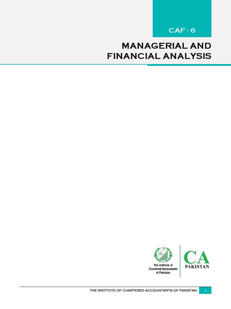 CAF-6: Managerial & Financial Analysis | PDF | Social Science