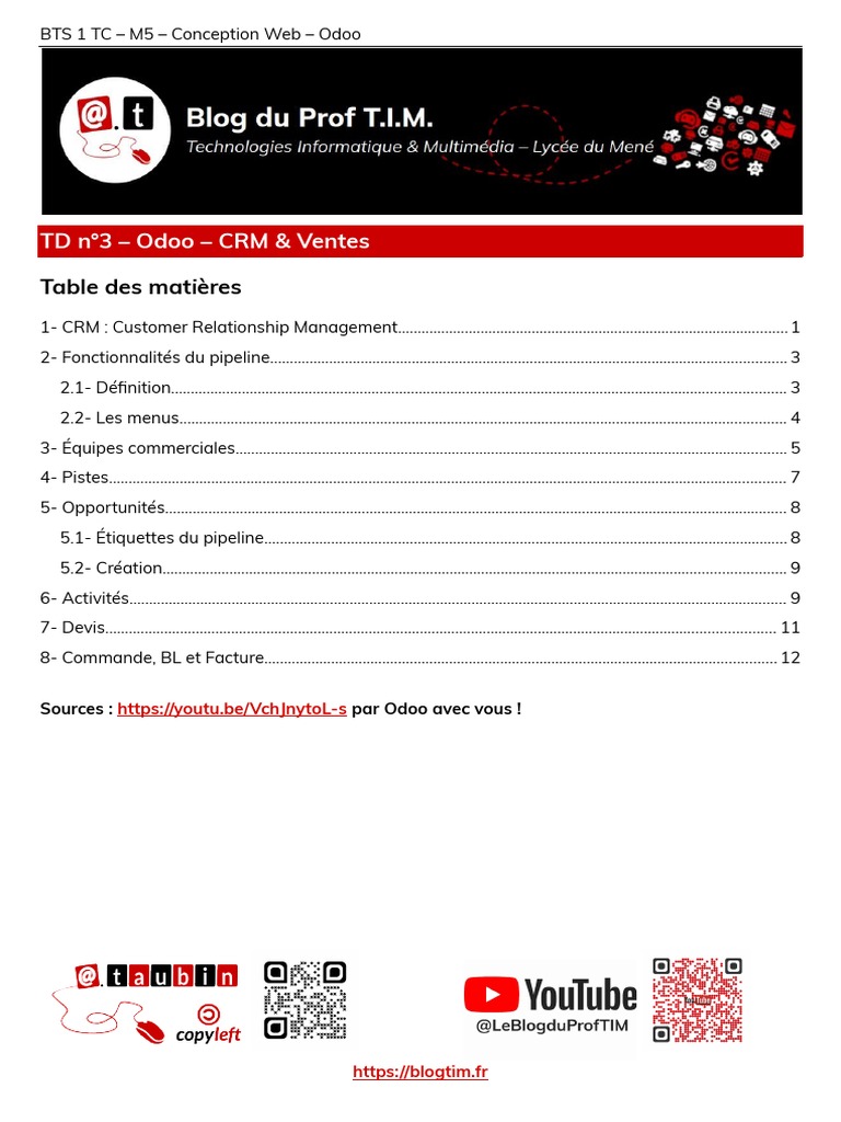 3 CRM Vente | PDF