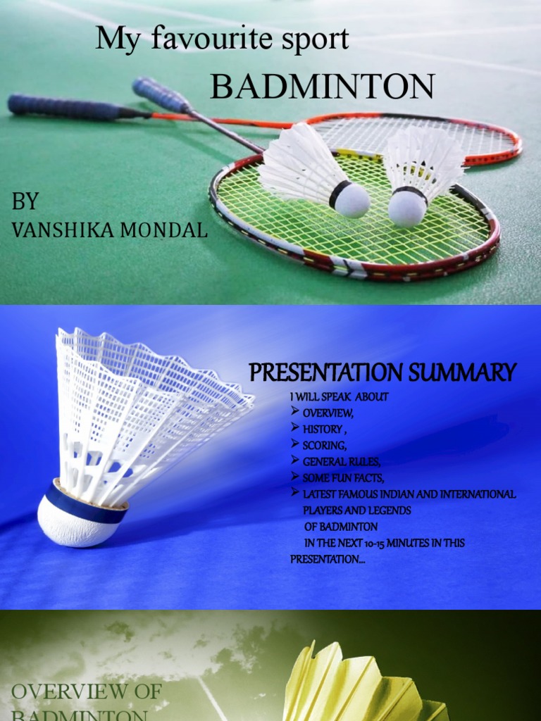 Badminton Presentation | PDF | Athletic Sports | Indoor Sports