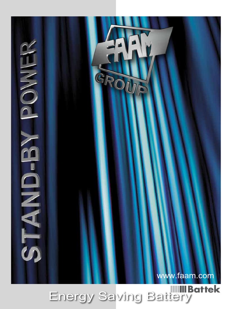FAAM Catalogo Standby Power Battek Ingles | PDF