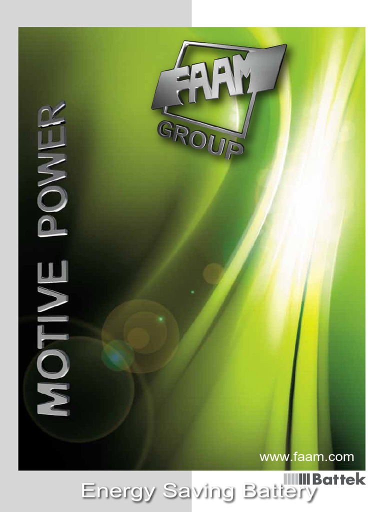 FAAM Catalogo Traccion Battek Ingles | PDF | Energy Conservation ...