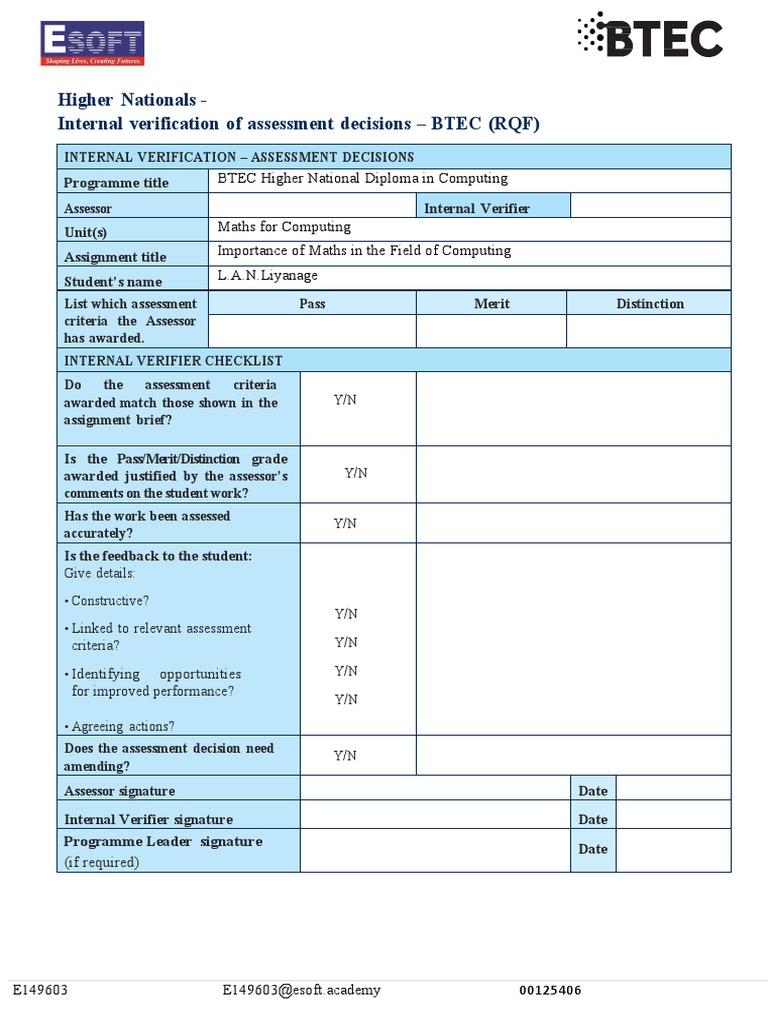 Internal Verification for BTEC Computing | PDF | Standard Deviation | Normal Distribution