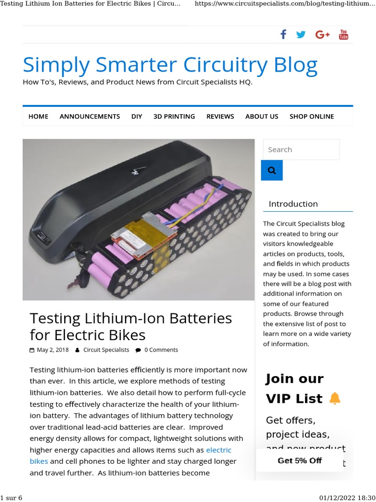 Testing Lithium-Ion Batteries Efficiently | PDF