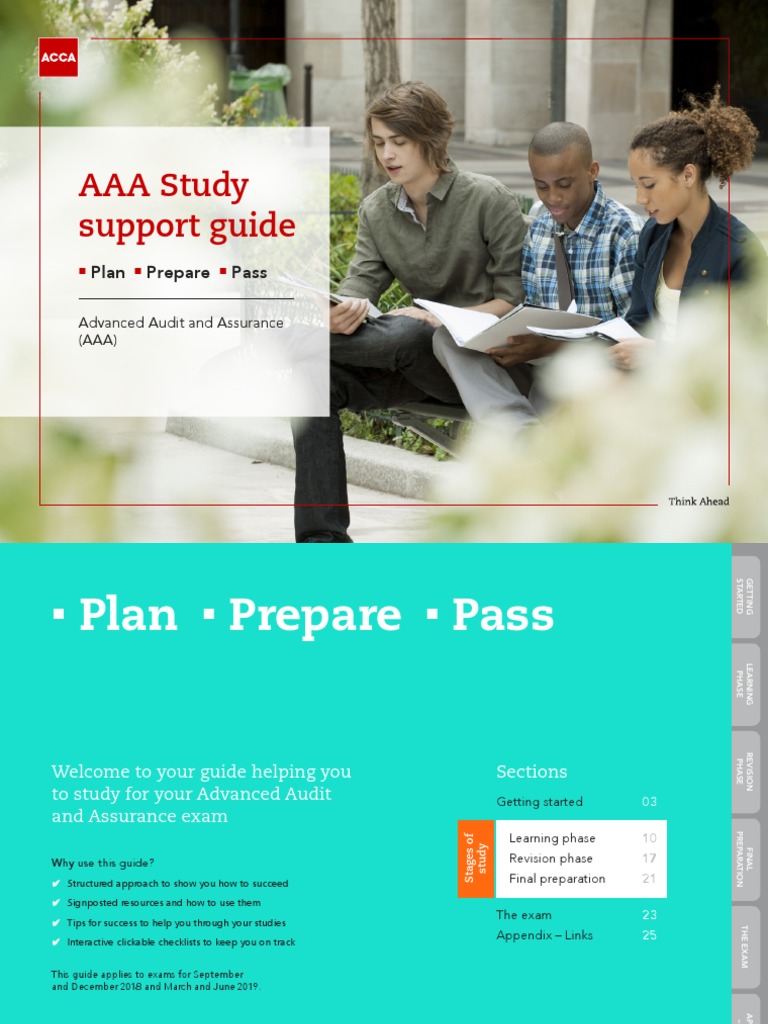 3626 AAA Study Support Guide | PDF | Audit | Financial Audit