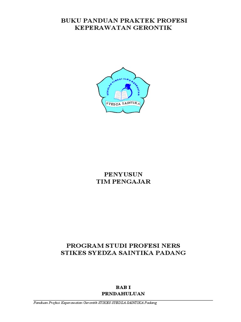 Buku Panduan Kep. Gerontik Profesi Des 2022 | PDF