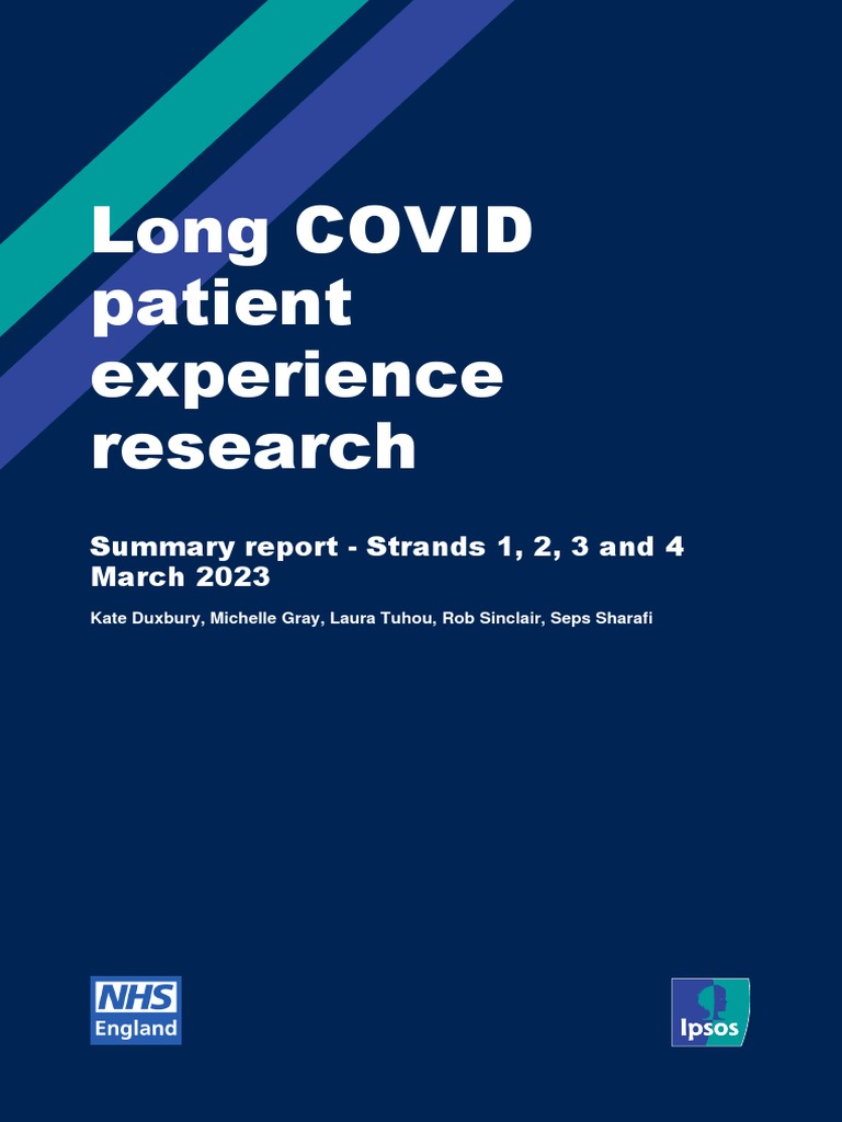 Ipsos Long Covid Patient Experience Research Summary Report Final | PDF ...