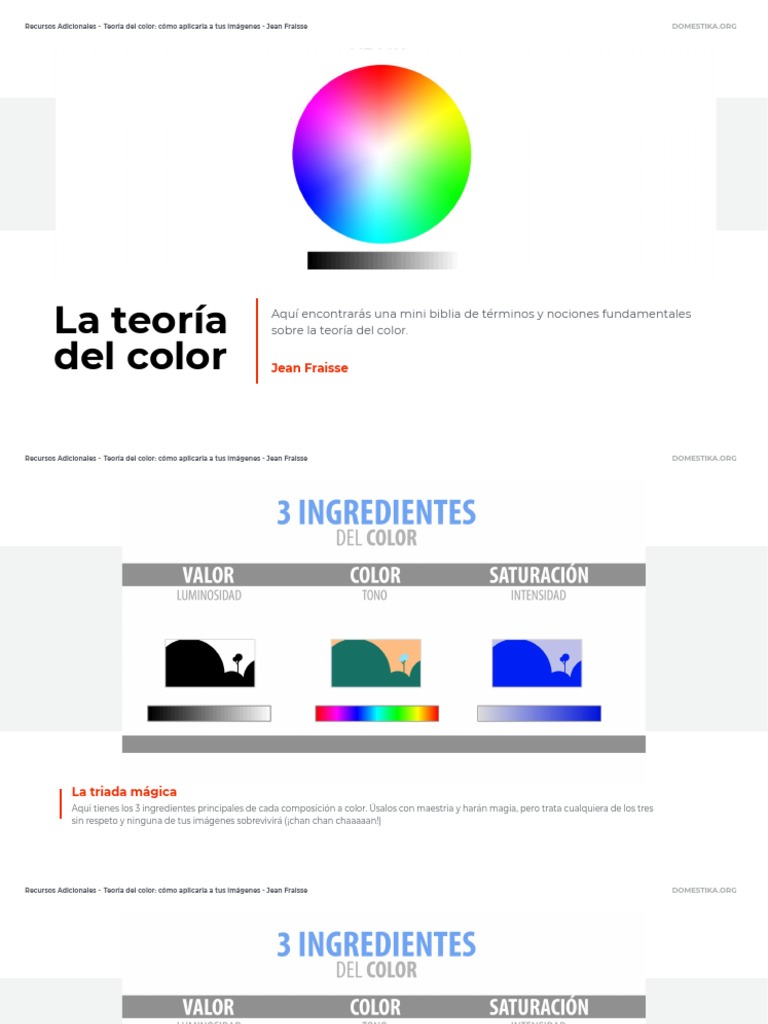 Teoría del Color en Imágenes | PDF