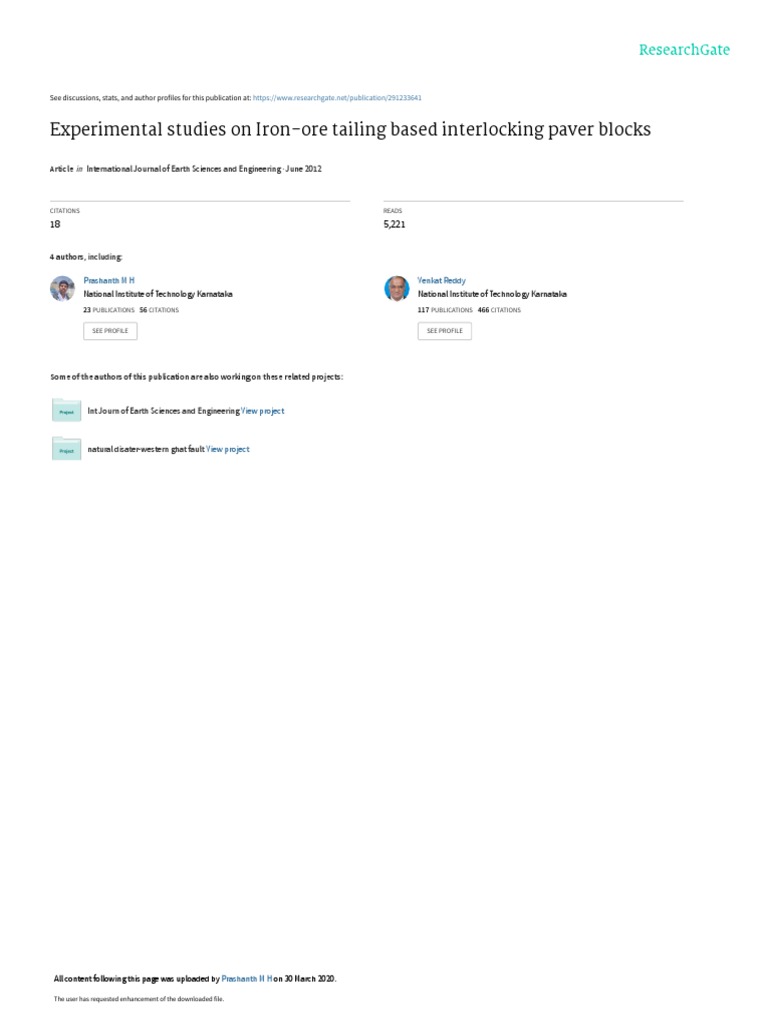 Interlocking Paver Blocks | PDF | Concrete | Construction Aggregate