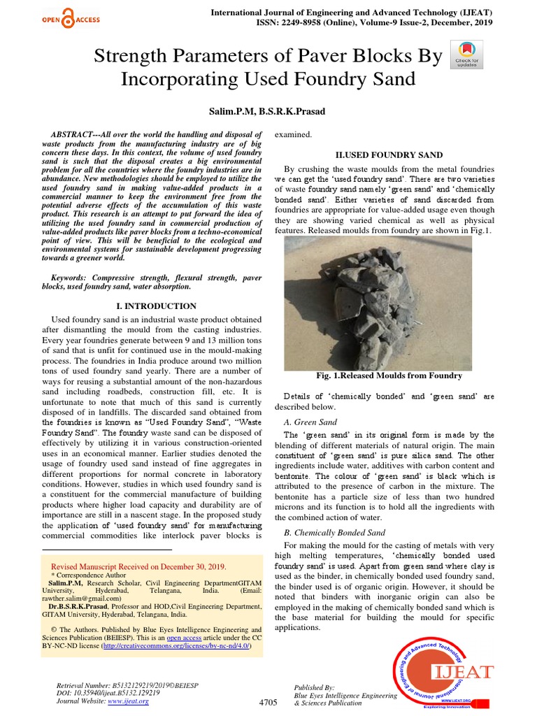 Strength Parameters of Paver Blocks by | PDF | Science & Mathematics