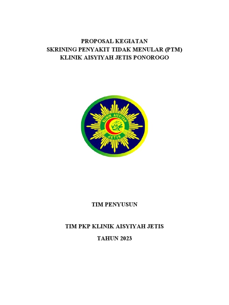 Proposal Kegiatan Penyuluhan Promotif Preventif PTM | PDF